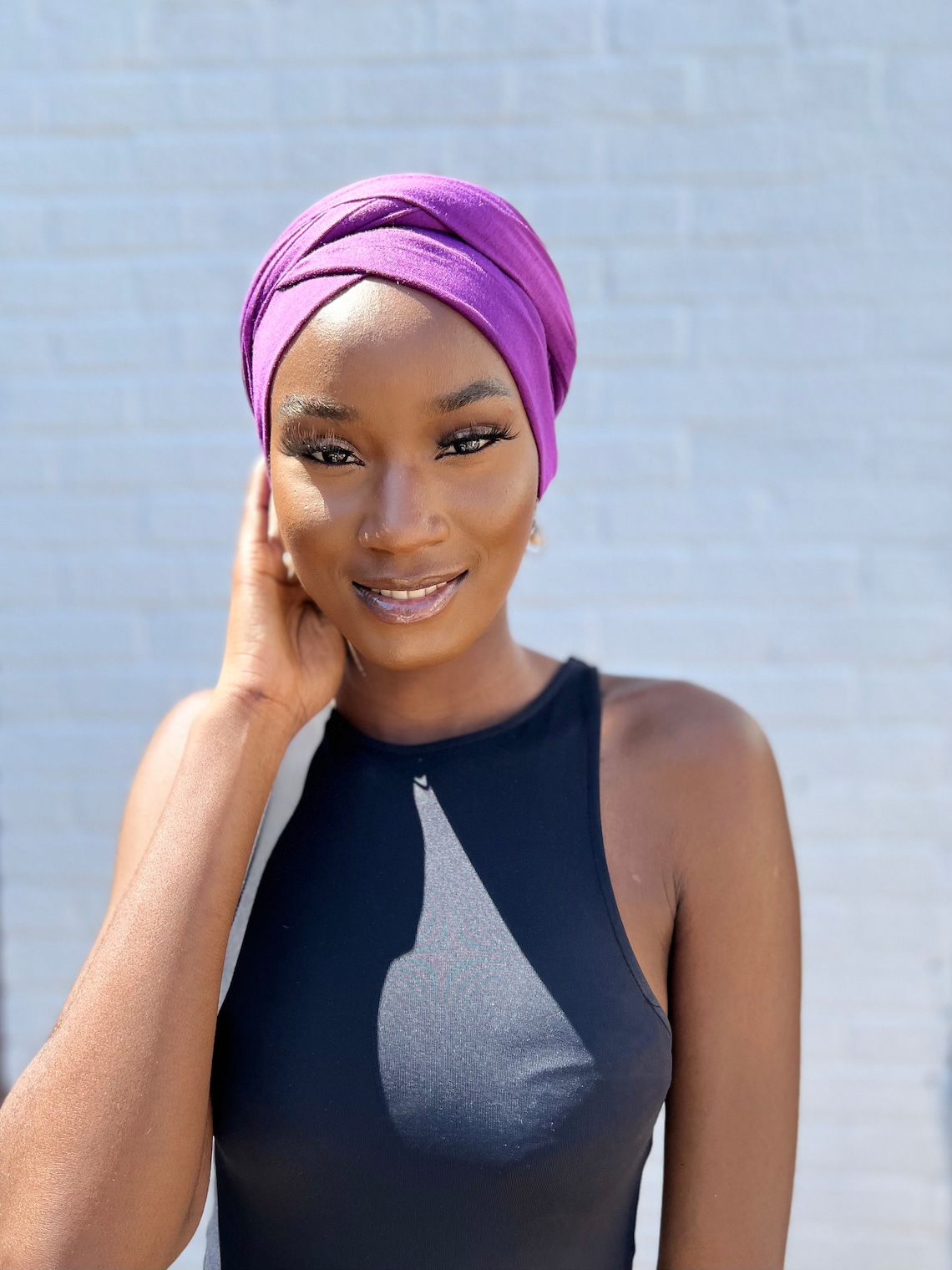PRE-TIED HEADWRAP/ Pre-tied Turban/boho Chic/ Turban/ Pre Tied Headwrap ...