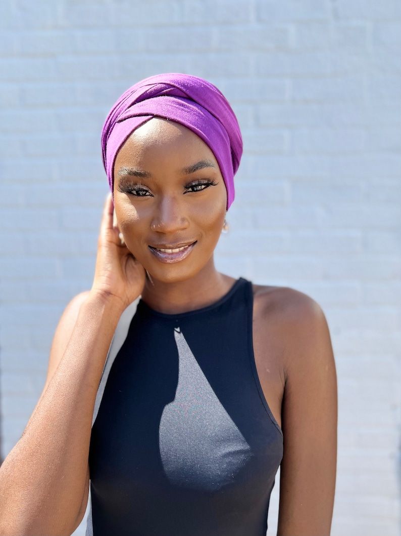 PRE-TIED HEADWRAP/ Pre-tied Turban/boho Chic/ Turban/ Pre Tied Headwrap ...