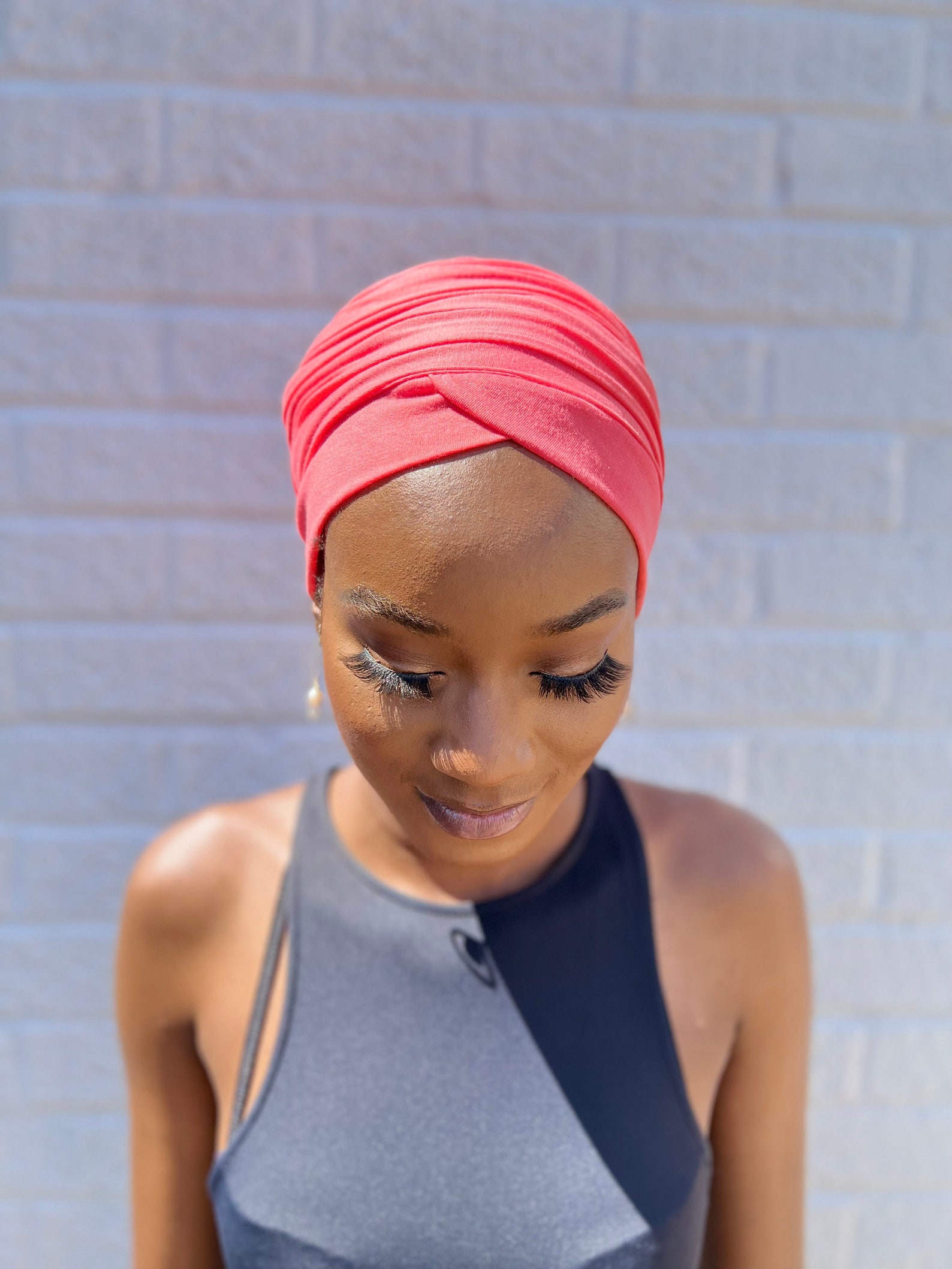 PRE-TIED HEADWRAP/ Pre-tied Turban/boho Chic/ Turban/ Pre Tied Headwrap ...