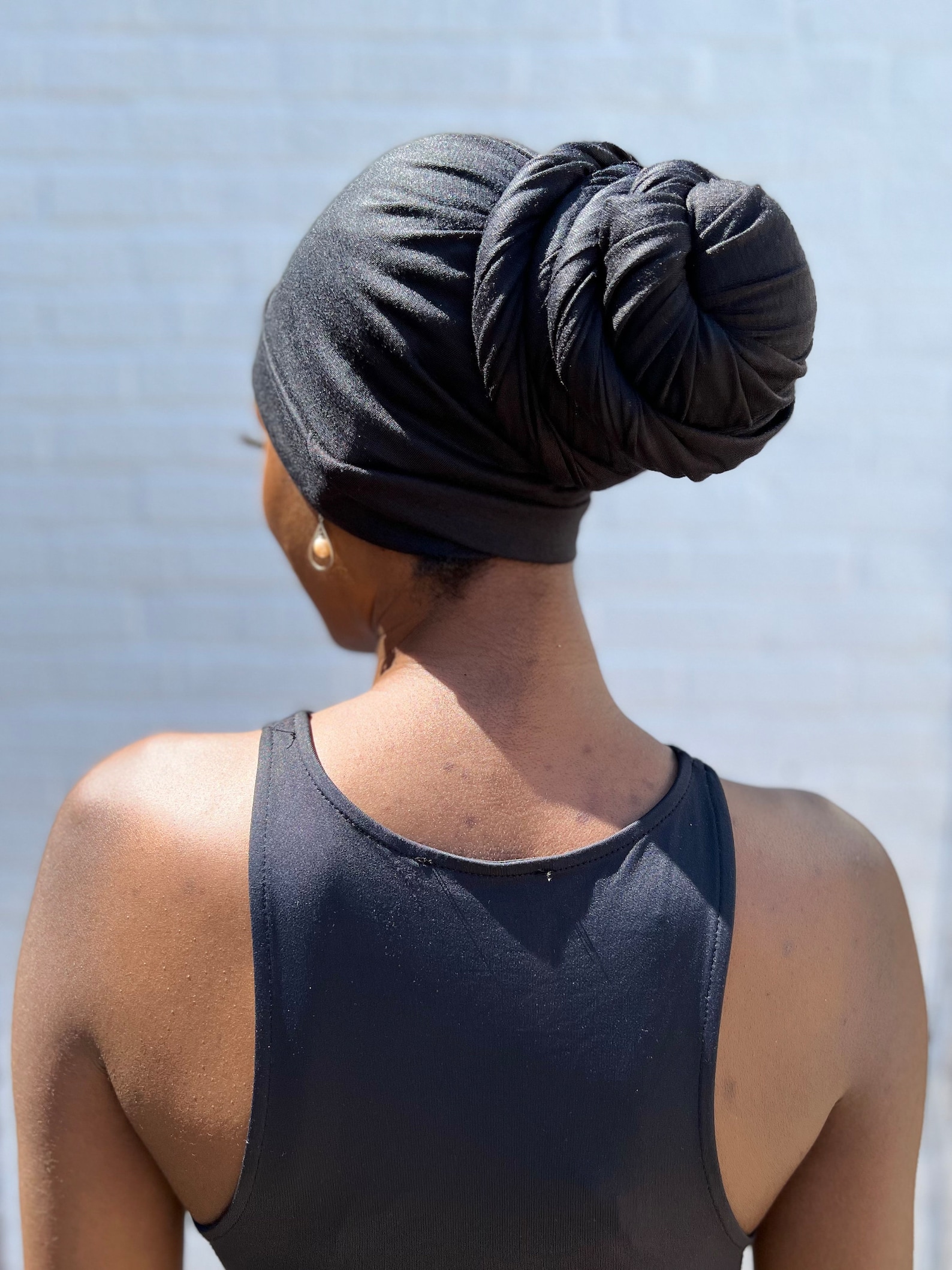 PRE-TIED HEADWRAP/ Pre-tied Turban/boho Chic/ Turban/ Pre Tied Headwrap ...