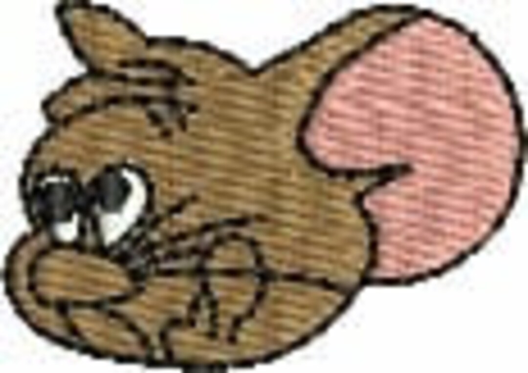 Cute Jerry Face Embroidery Design Cute Jerry Embroidery Design - Etsy