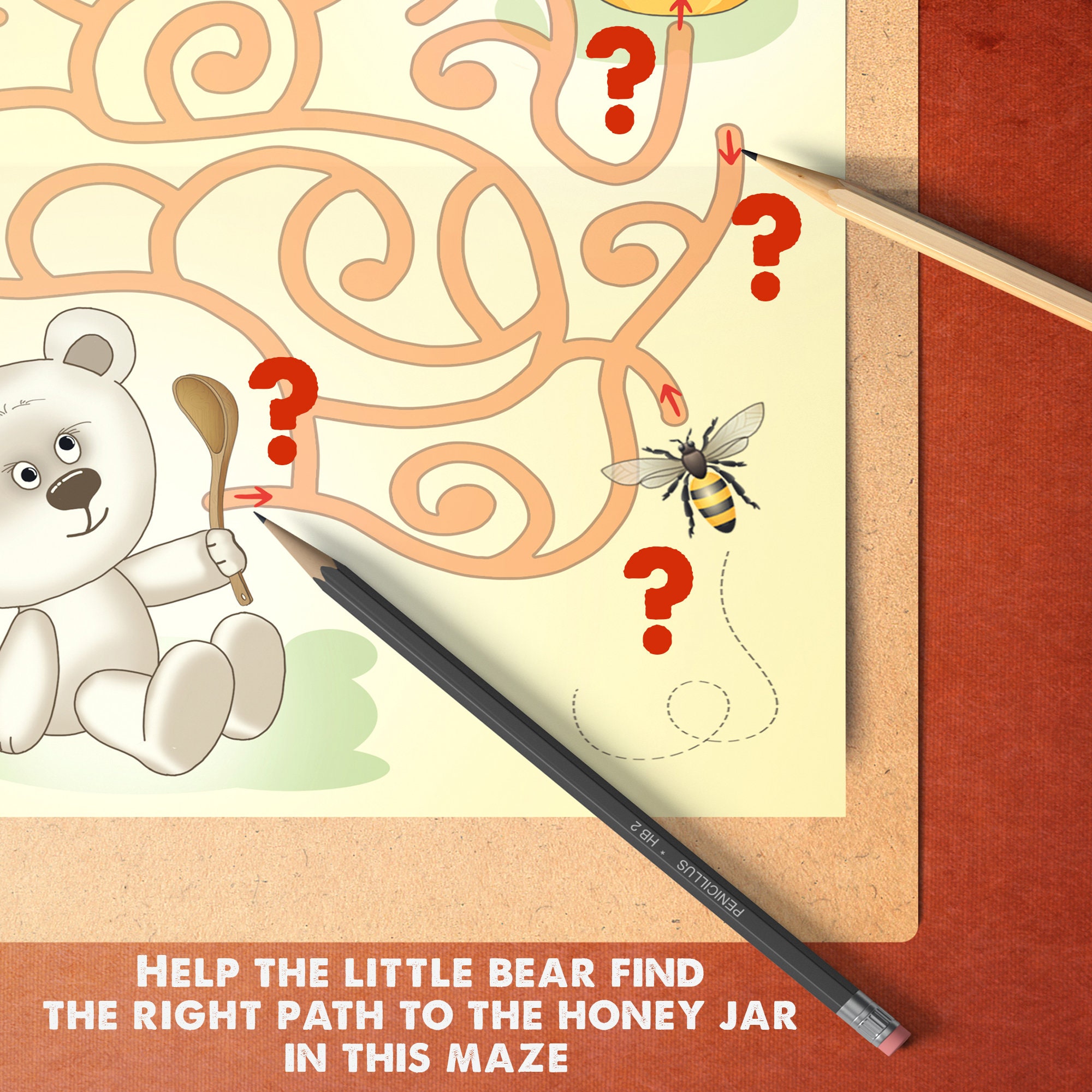 Interactive Children Activity Printable Puzzle Game for Young Child ...