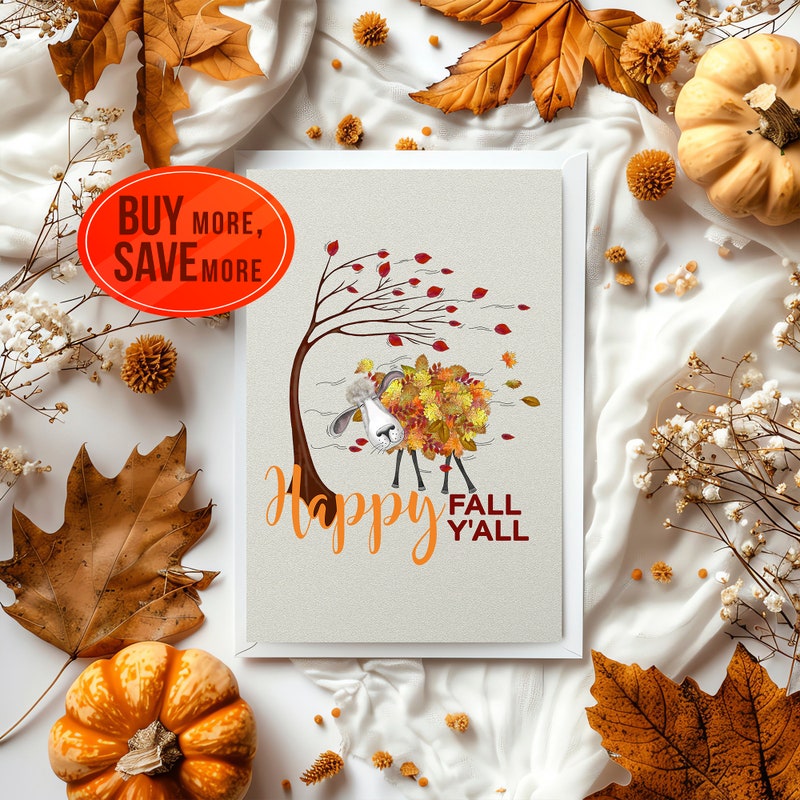 Fall Greeting Card - Etsy