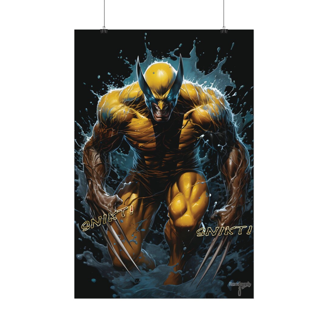Snikt Wolverine Fan Art Poster, Canvas, Metal and Acrylic Prints - Etsy