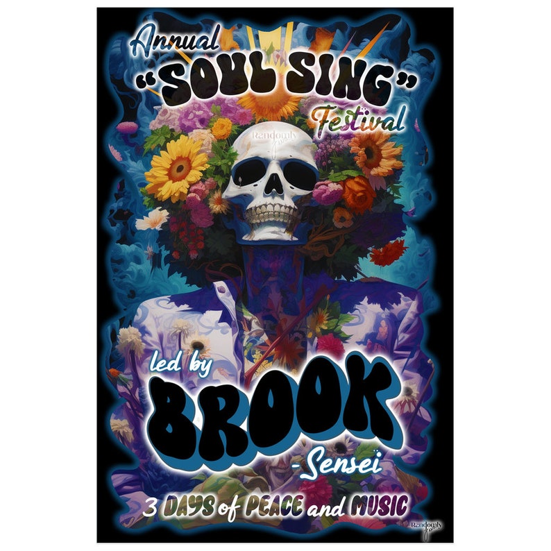 One Piece Brook Soul Sing Festival Poster Op Multiverse - Etsy