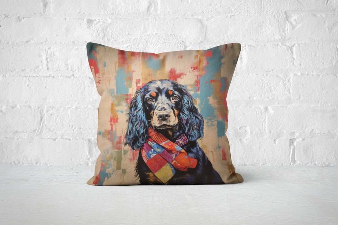 Cocker Spaniel Pillow: Chic Modern Dog Design, Home Decor Accent - Etsy