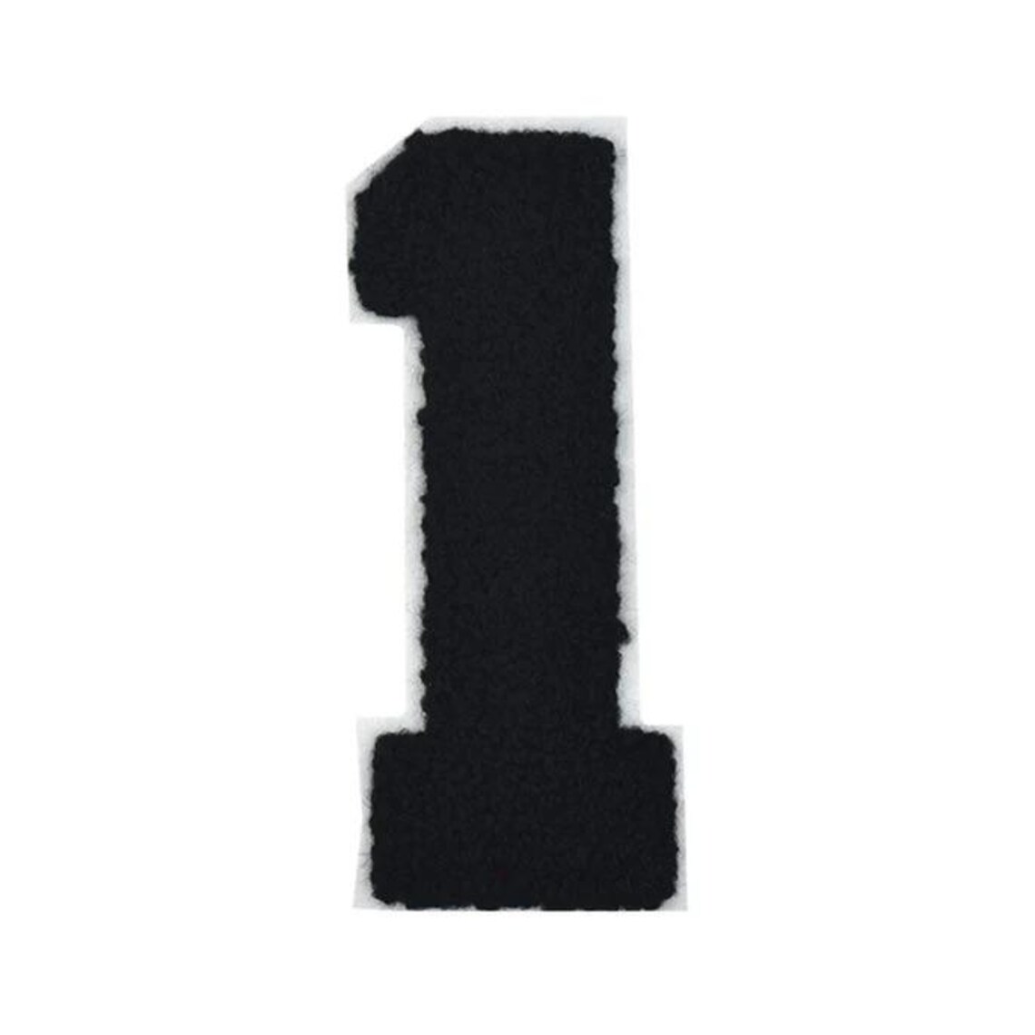Black Varsity Number Letters Chenille Iron-on Patch - Etsy