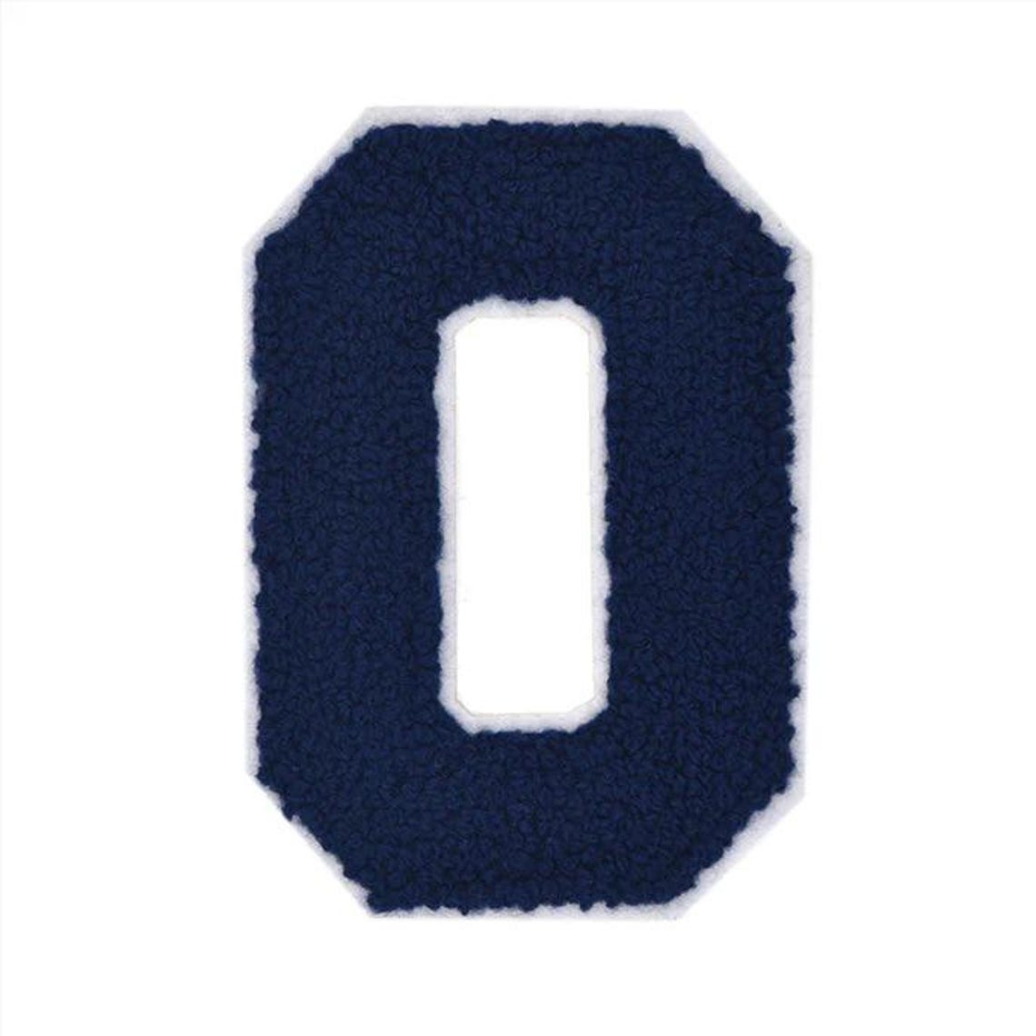 Navy Varsity Number Letters Chenille Iron-on Patch - Etsy