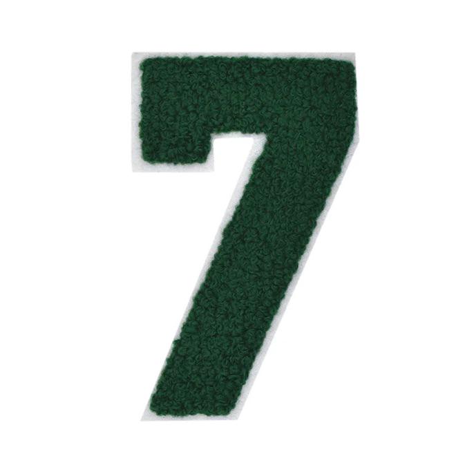 Green Varsity Number Letters Chenille Iron-on Patch - Etsy