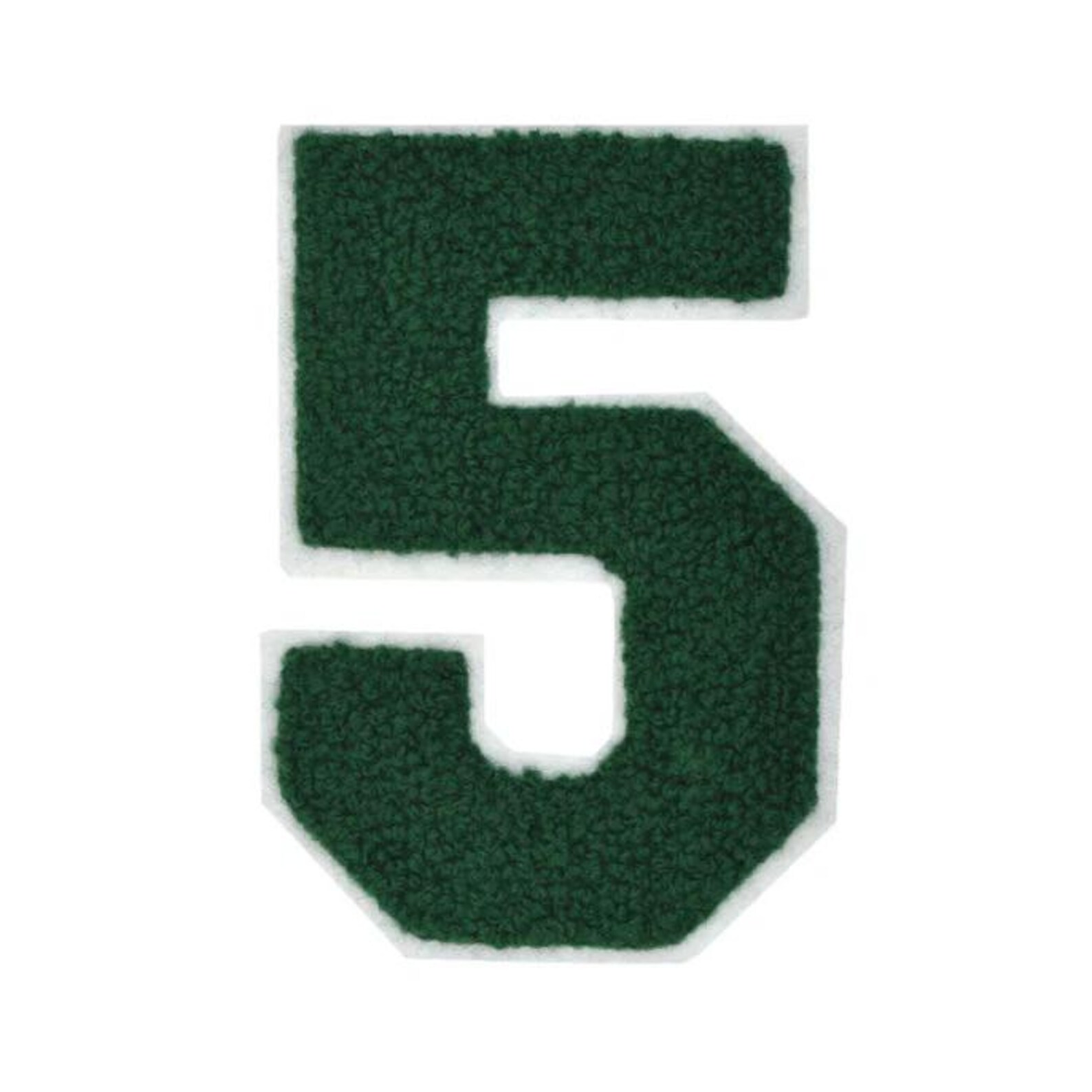 Green Varsity Number Letters Chenille Iron-on Patch - Etsy
