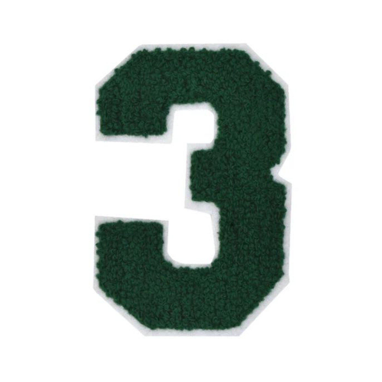 Green Varsity Number Letters Chenille Iron-on Patch - Etsy