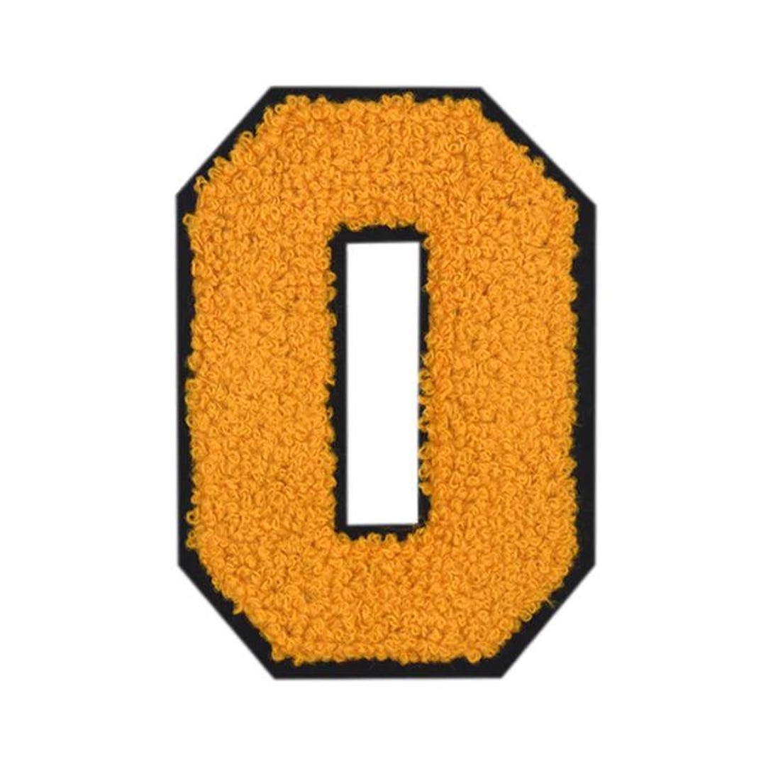 Yellow Varsity Number Chenille Iron-on Patch - Etsy
