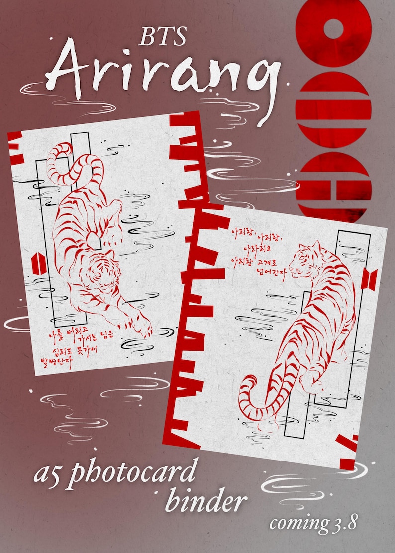 BTS Arirang Photocard Binder A5 - Etsy Canada