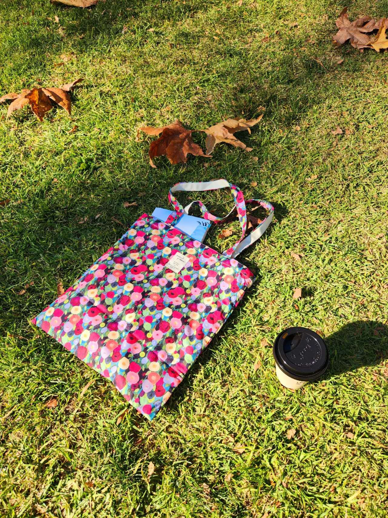 Floral Pattern Tote Bag for Spring Cute Tote Bag School Tote Bag Gift ...