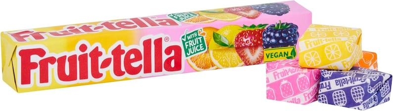 Fruittella Summer Fruits Stick Soft Chew Sweets 41g pack of 40 Vegan ...