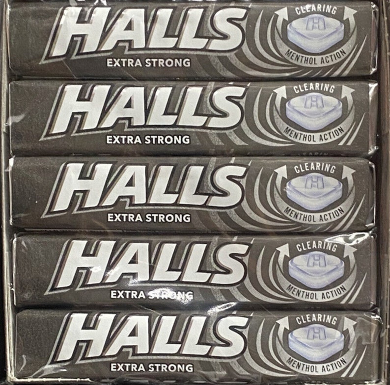 Halls Original Extra Strong Menthol 20 X 33.5g - Etsy