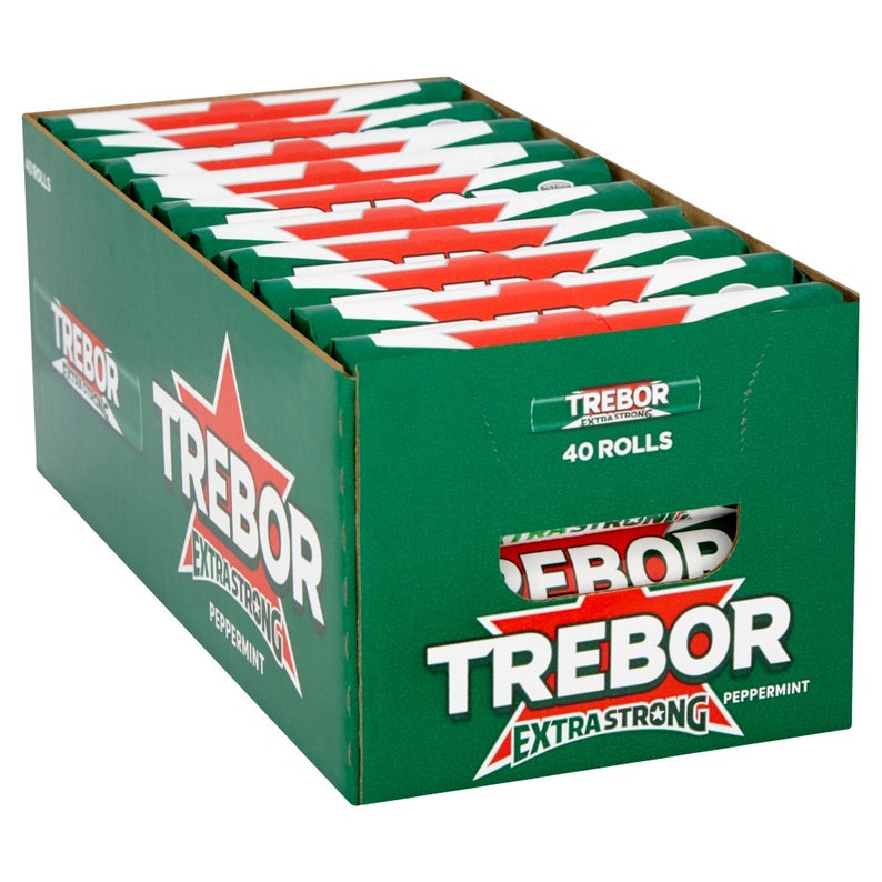 Trebor Mints Extra Strong Peppermint 40 X 41.3g Rolls - Etsy