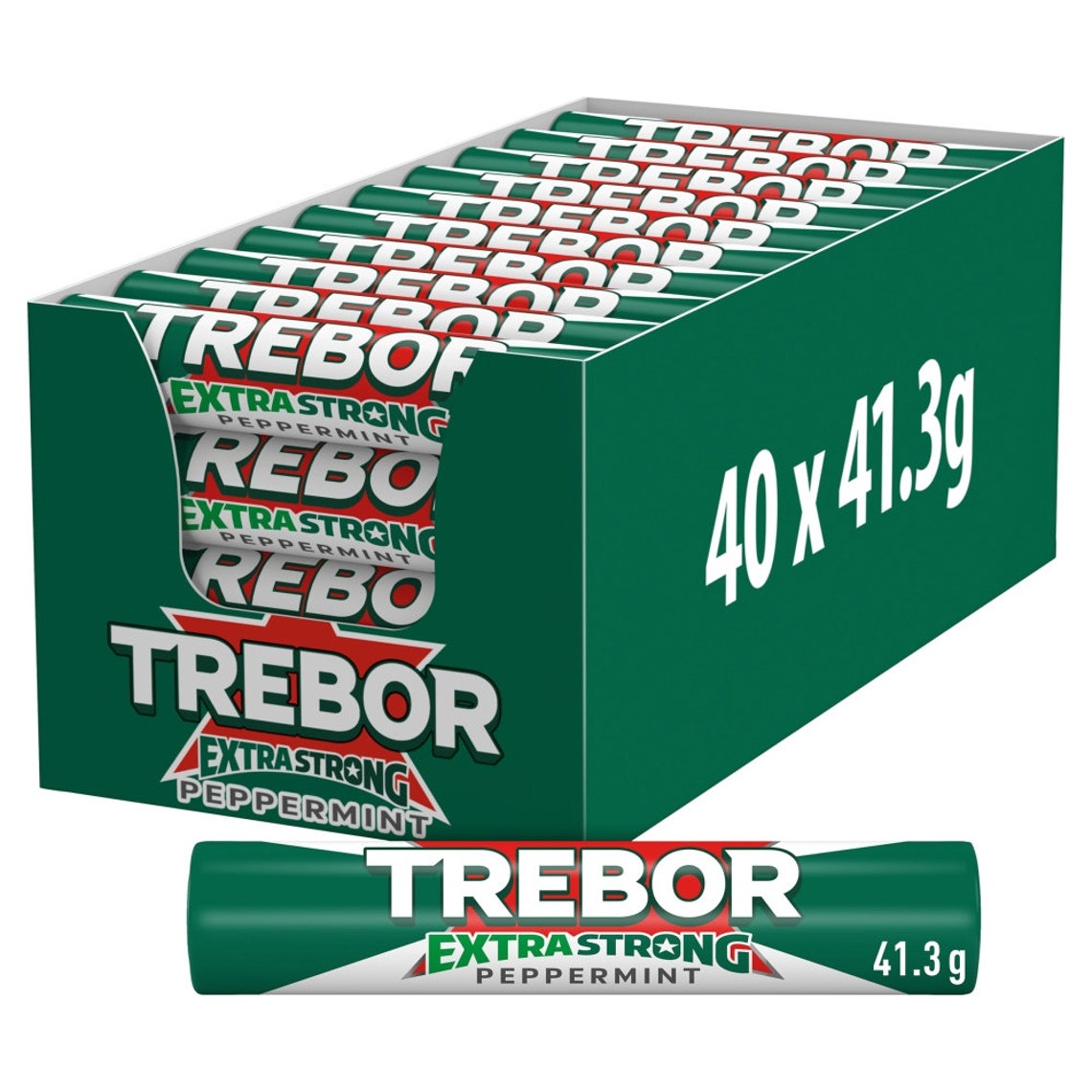 Trebor Mints Extra Strong Peppermint 40 X 41.3g Rolls - Etsy