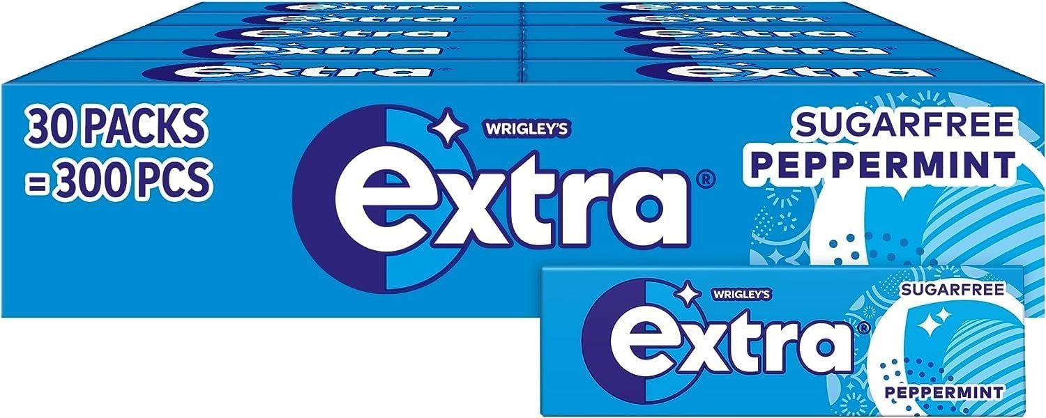 Wrigleys Extra Sugar-free Chewing Gum Refreshing Peppermint - Etsy