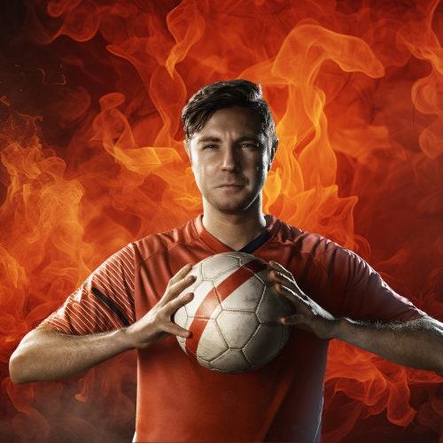 Sports Background for Your Pictures | Orange Smoke Backdrop | Baseball ...