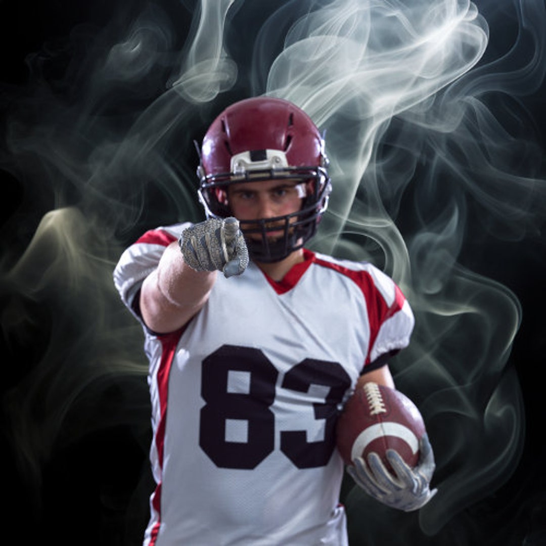 Dynamic Smokey Sports Portrait Background, Athlete Picture Backdrop ...