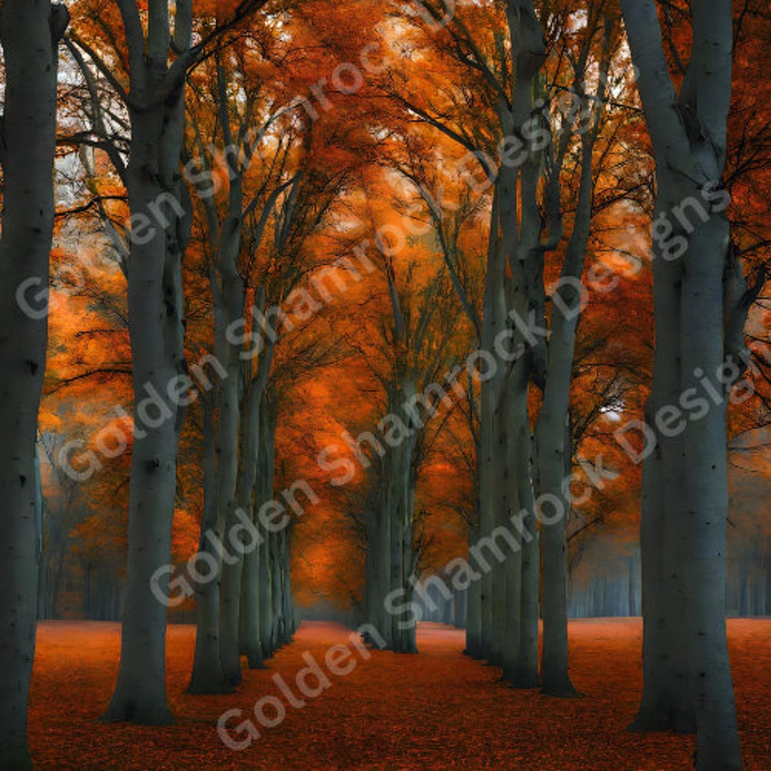 Fall Digital Backdrop, Fall Leaves Backdrop for Photography, Autumn ...