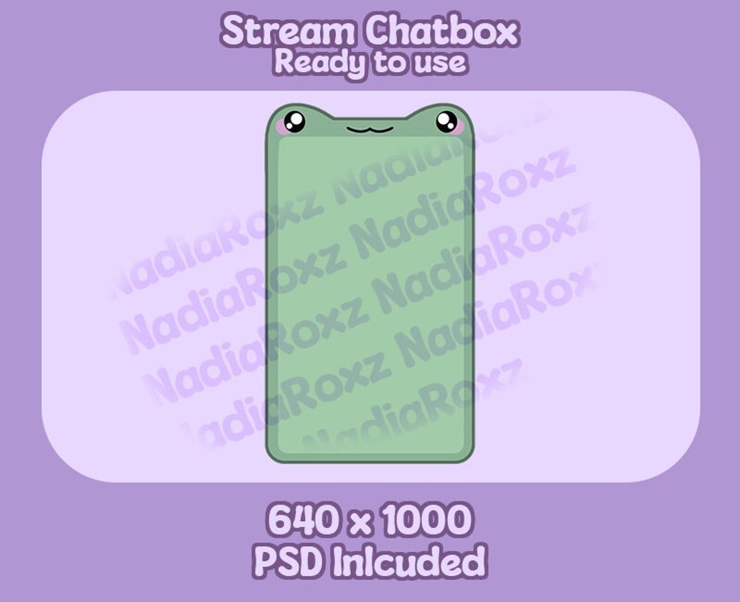 Froggy Stream Chat Box | Twitch Overlays | Chat Overlays | Twitch Chat ...