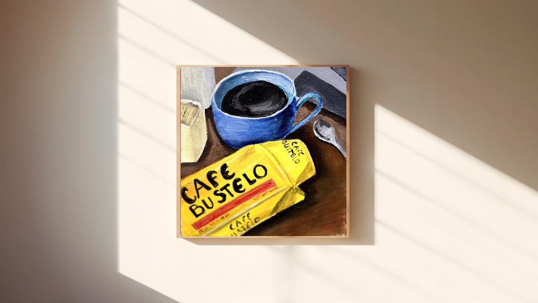 Bustelo Coffee Art Print Coffee Art Coffee Lover Gift Coffee Bar Decor ...