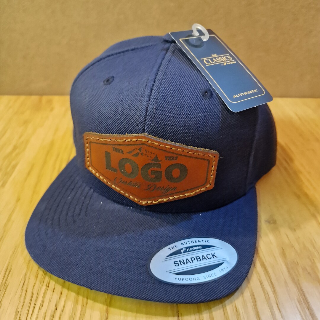 Hand Sewn Custom Leather Patch Baseball Had With Your Text and Logo - Etsy