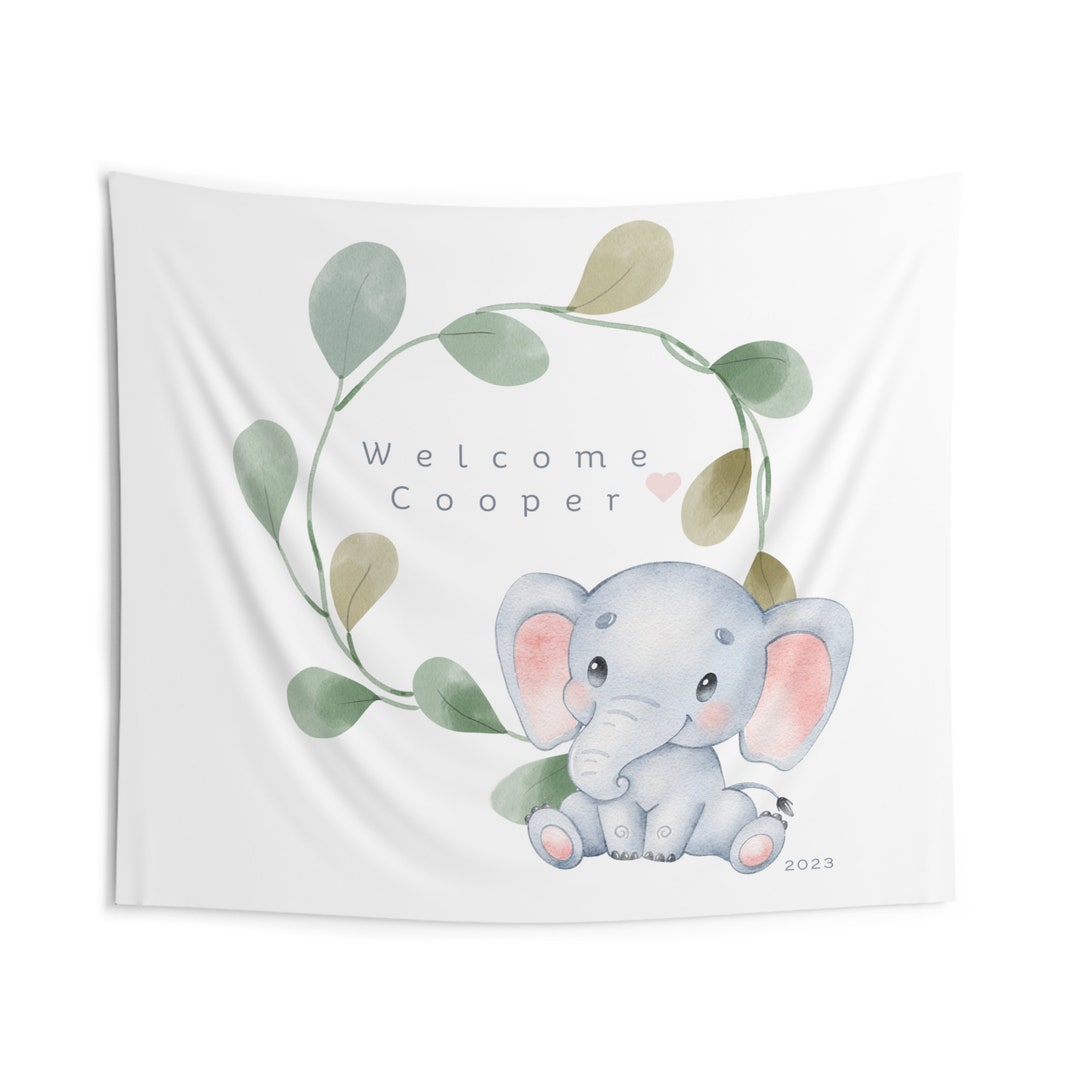 Personalized WELCOME Baby Wall Design With Baby's Name - Etsy