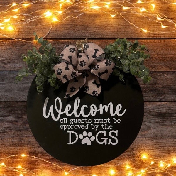 Dog Welcome Sign - Etsy