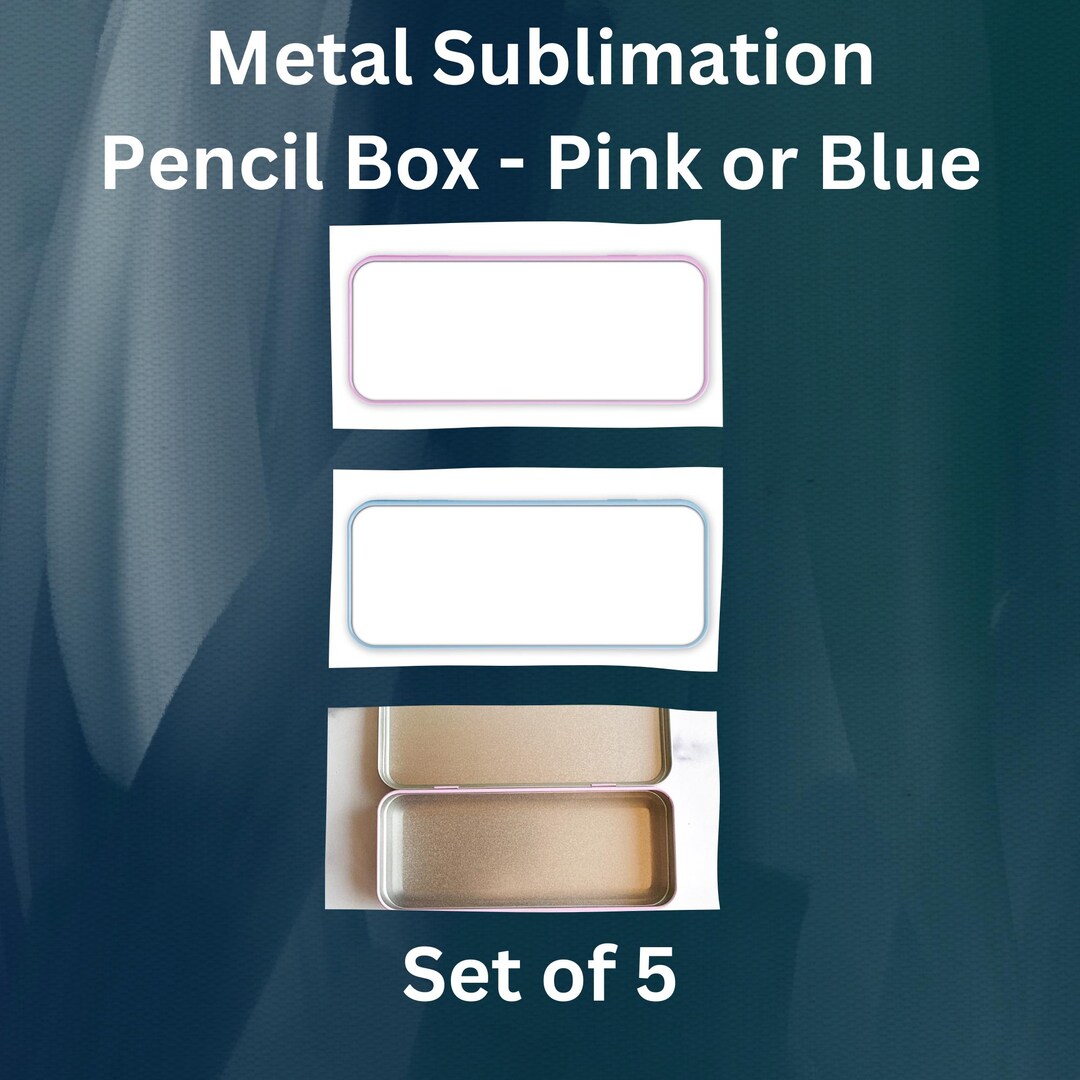Sublimation Pencil Box Set of 5, Sublimation Pencil Tin, Puzzle Box ...
