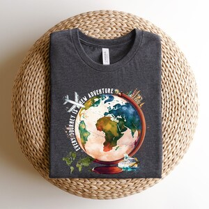 World Map Shirt, Travel Shirt, Adventure Tee, Traveler Gift, Travel ...