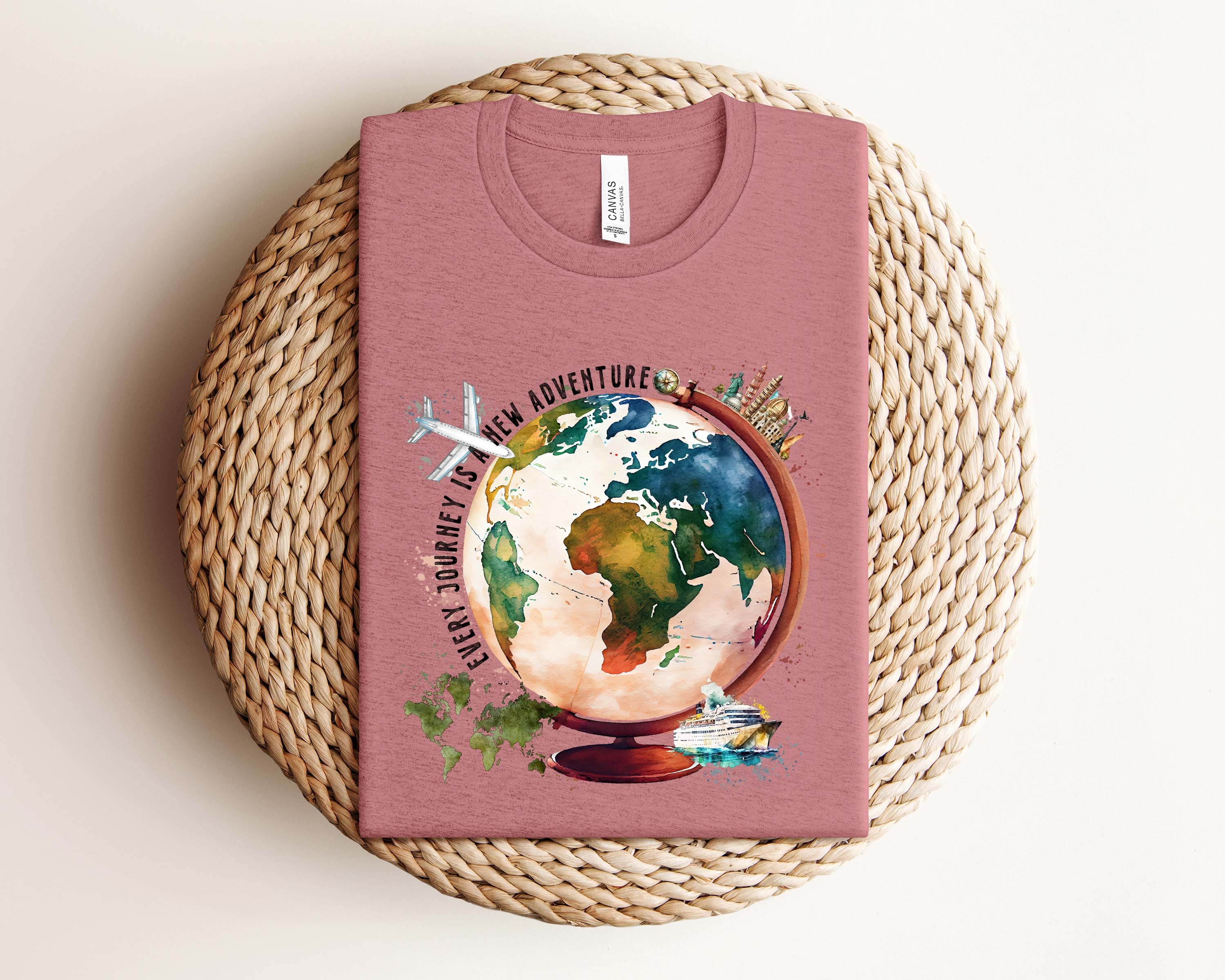 World Map Shirt, Travel Shirt, Adventure Tee, Traveler Gift, Travel ...