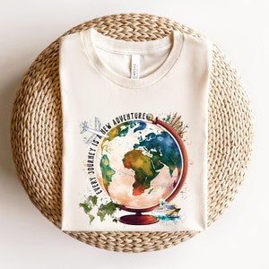 World Map Shirt, Travel Shirt, Adventure Tee, Traveler Gift, Travel ...
