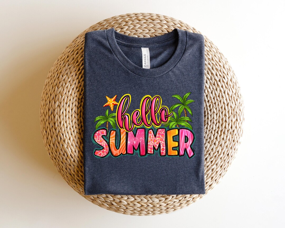 Hello Summer Shirt-summer Shirts for Women - Beach Shirt - Summer Shirt ...