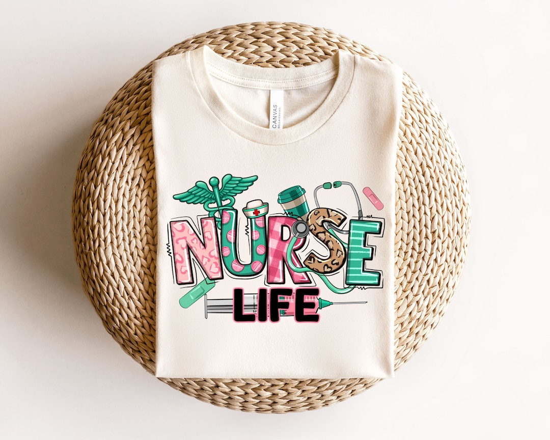Nurse Shirt, Leopard Print Nurse Life, Nurse Life T-shirt, Registered ...