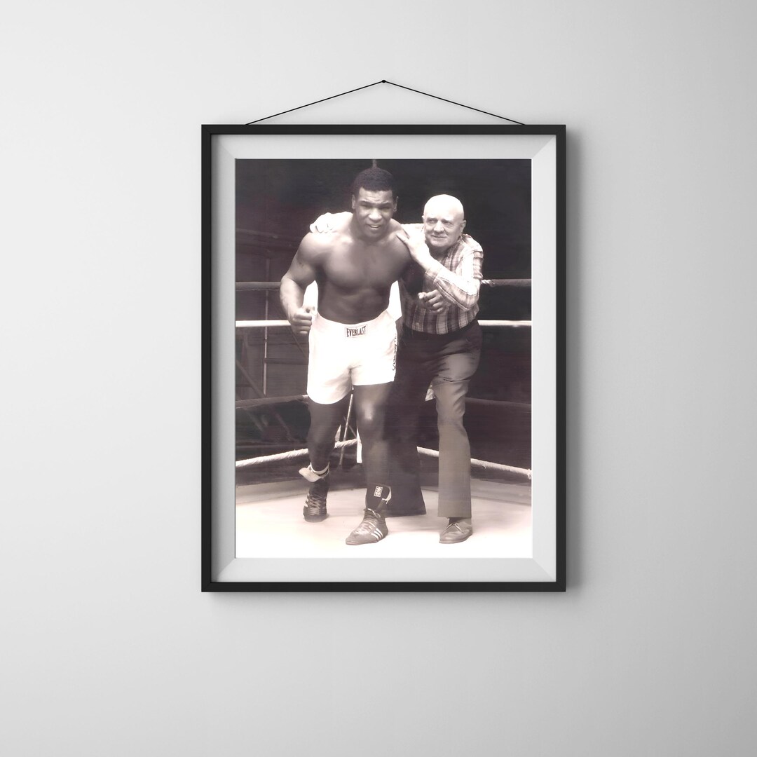 Mike Tyson Picture Iron Mike Print Vintage Photo Boxing Cus D'amato ...