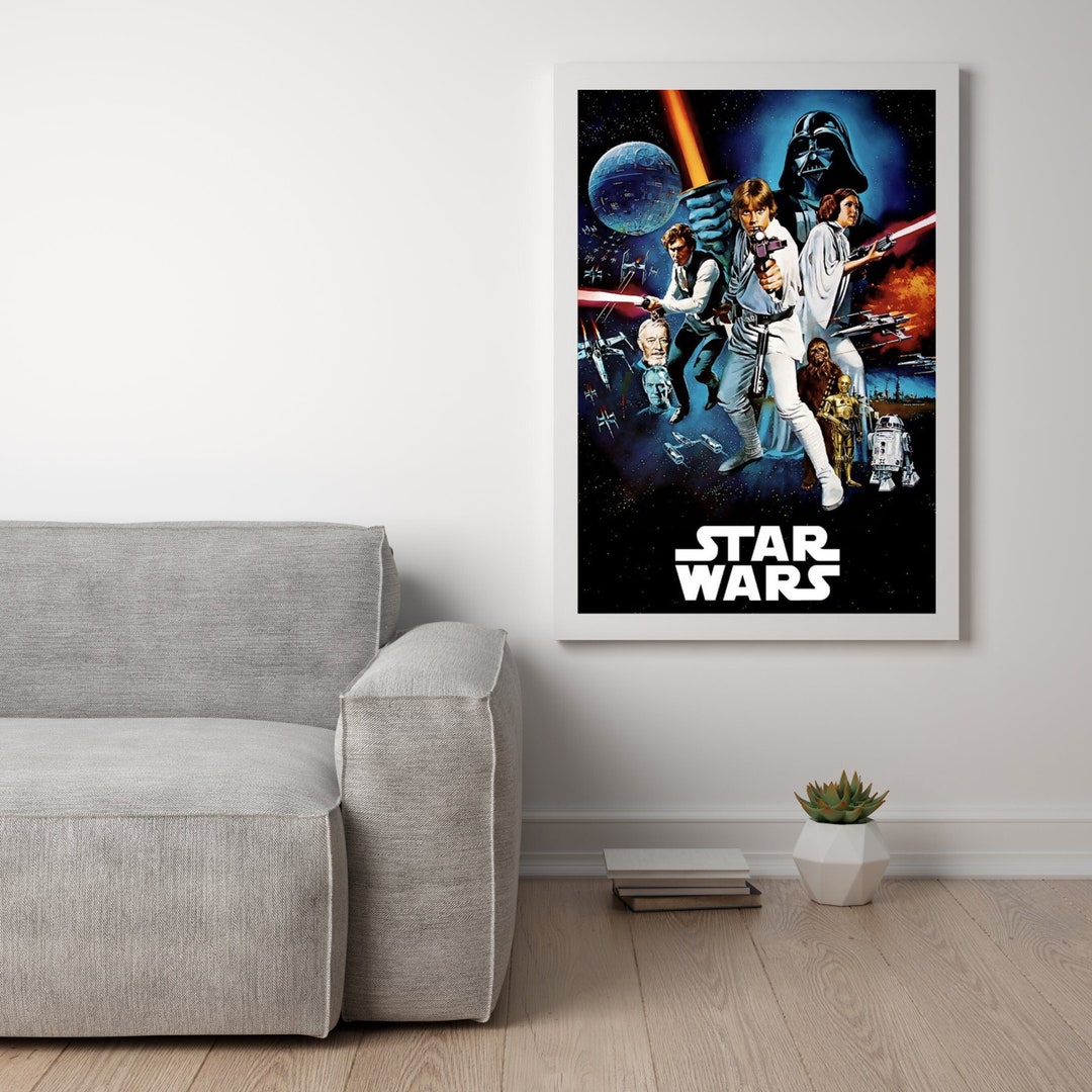 Star Wars Movie Poster Luke Skywalker Classic Movie Prints Cinema Rooms ...