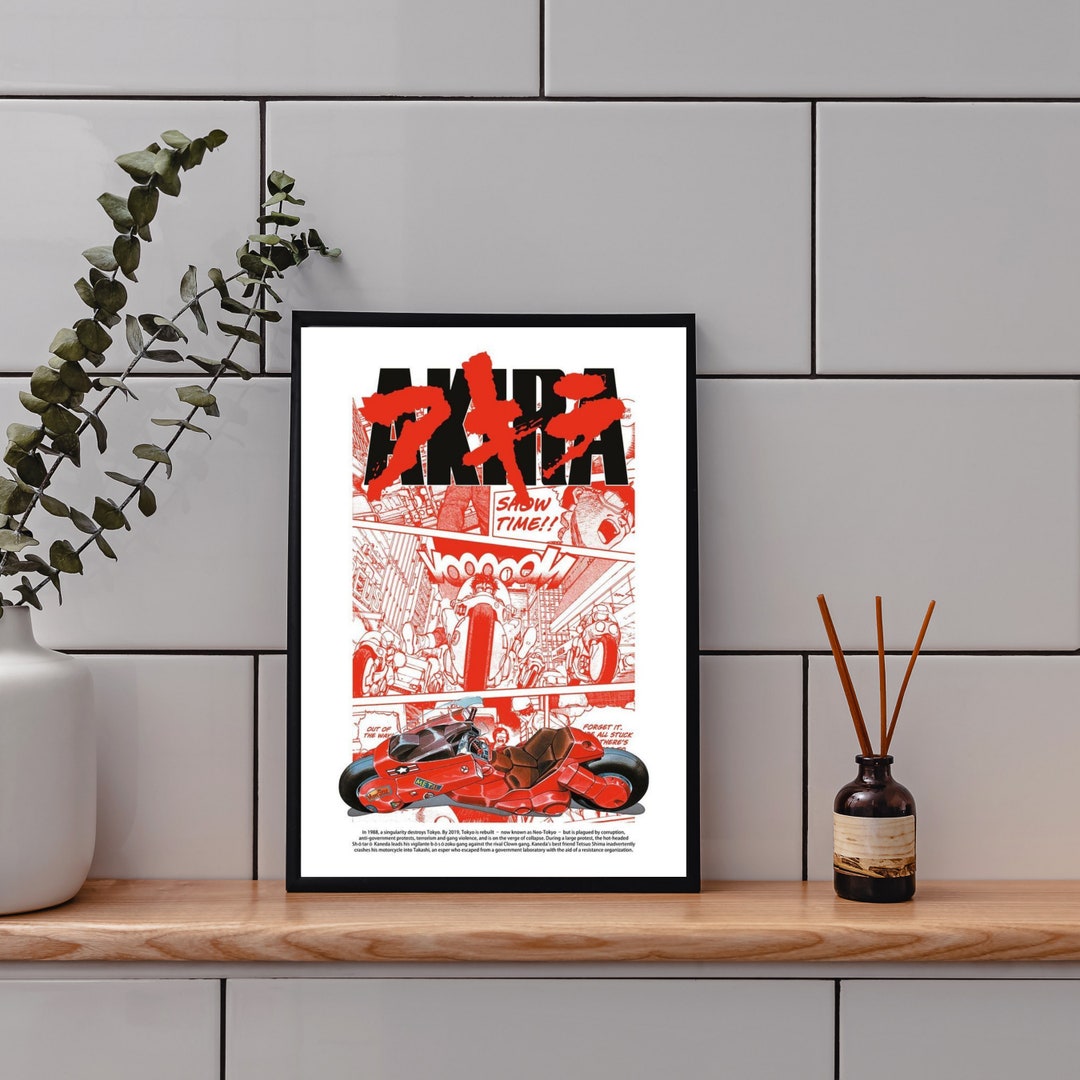 Akira Manga Art Japanese Anime Poster Manga Wall Art Print Anime Print ...