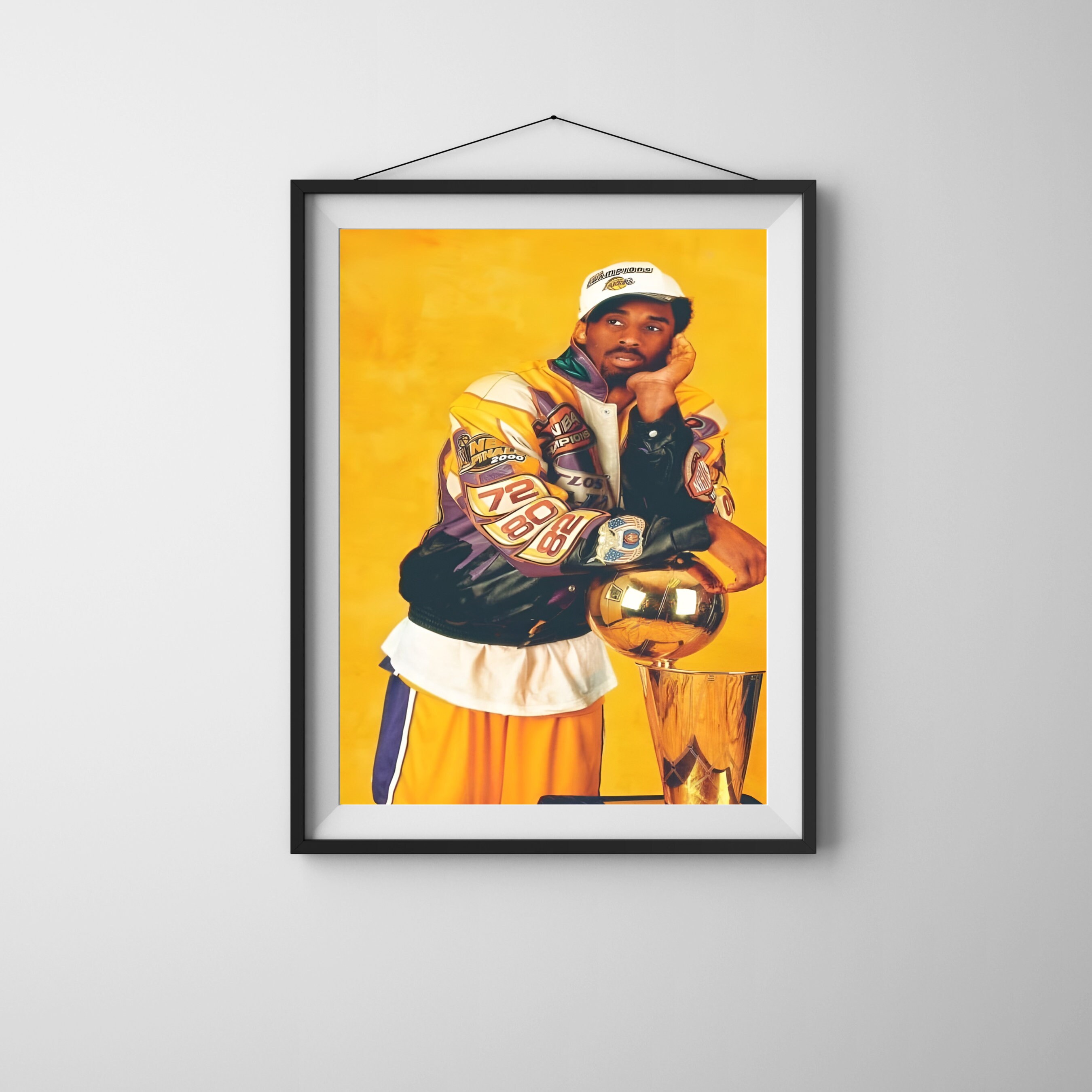 Kobe Bryant Trophy Locker Room Wall Art Classic Basketball - Etsy