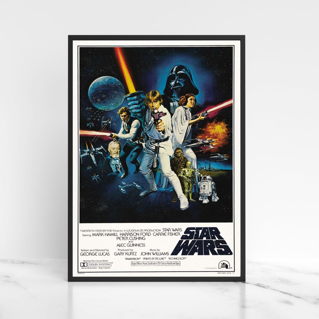Star Wars Movie Poster Luke Skywalker Classic Movie Prints Cinema Rooms ...