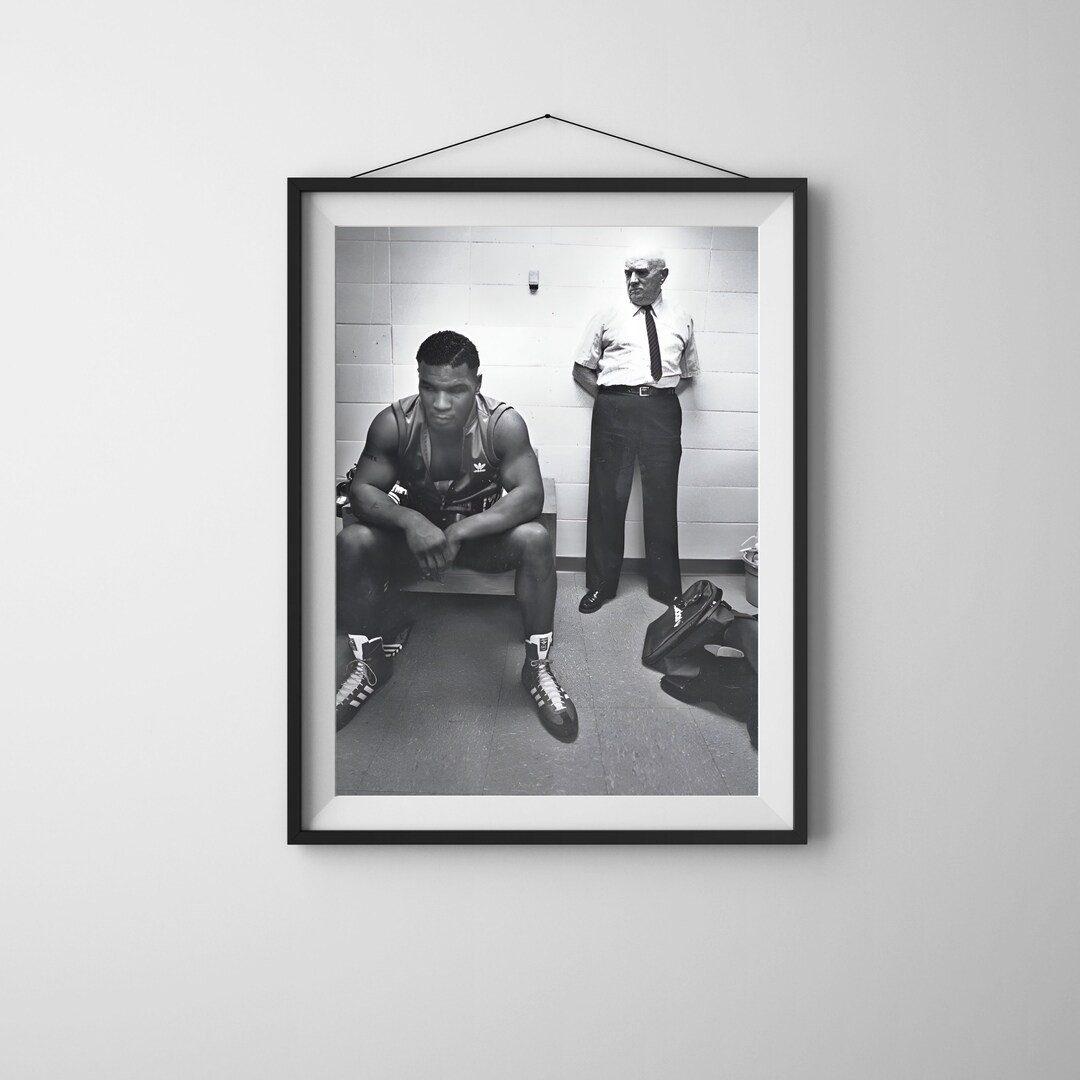 Mike Tyson Poster Iron Mike Print Vintage Photo Boxing Cus D'amato Wall ...