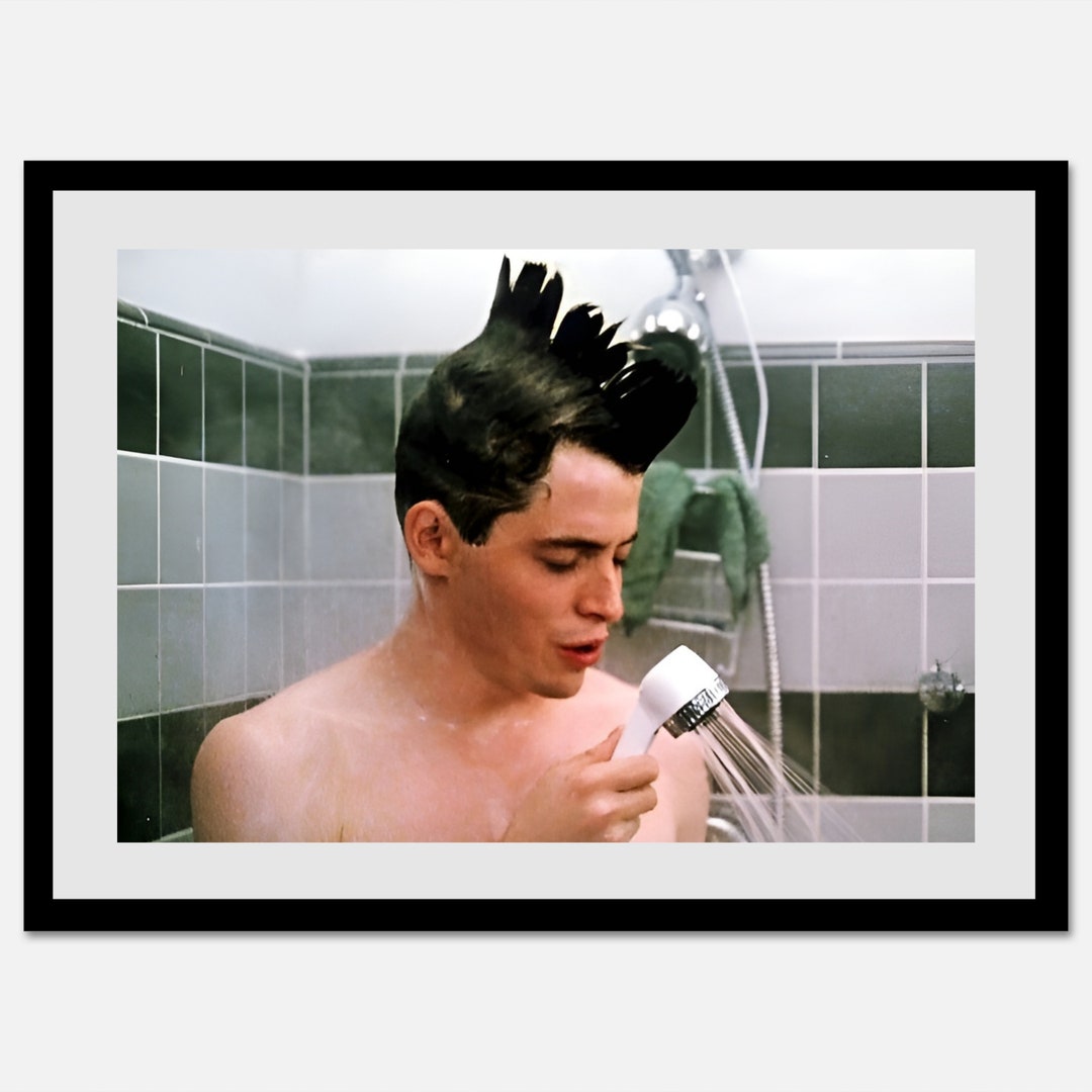 Ferris Bueller's Day off Shower Scene Movie Poster Funny Bathroom Wall ...