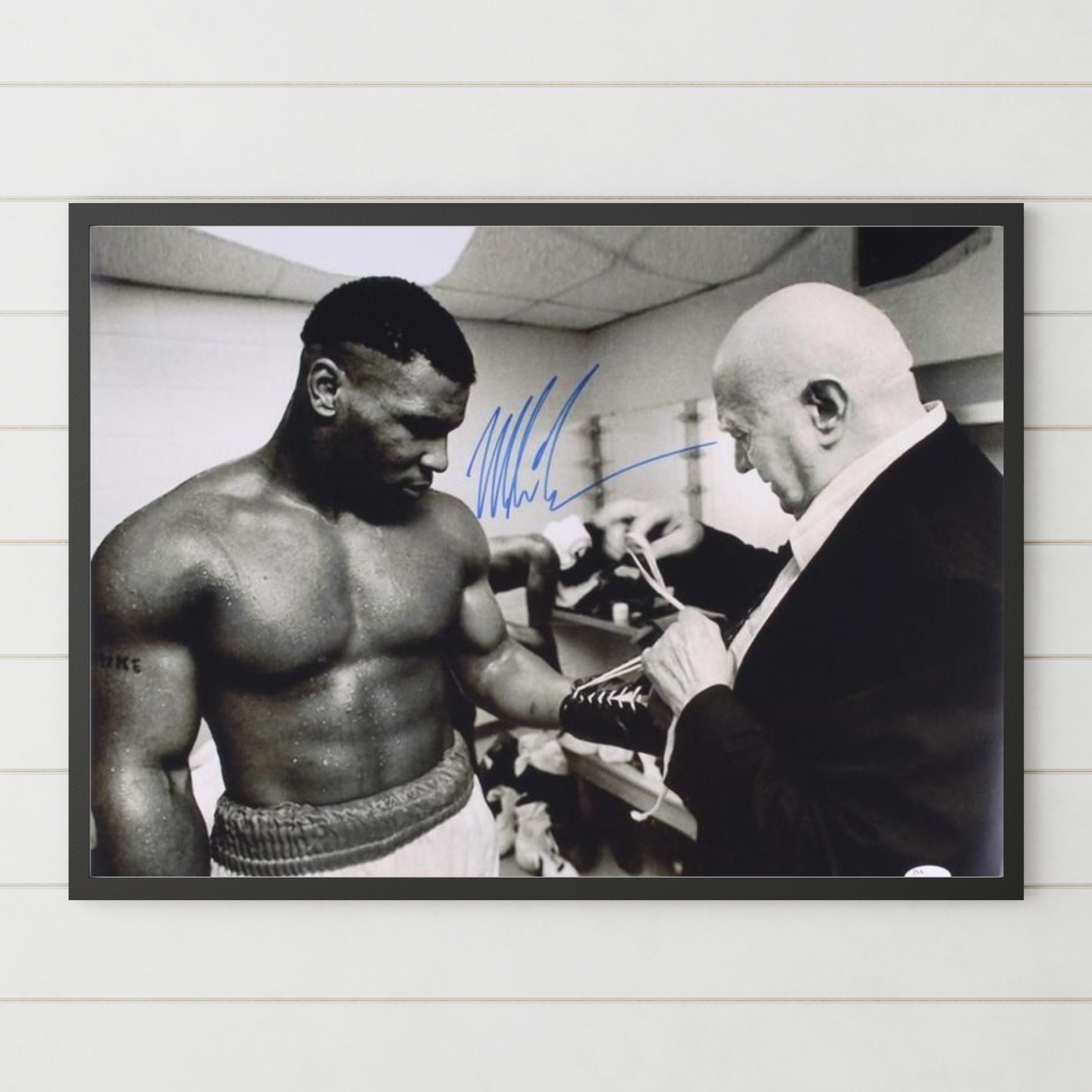 Mike Tyson Signature Poster Iron Mike Print Vintage Photo Boxing Cus D ...