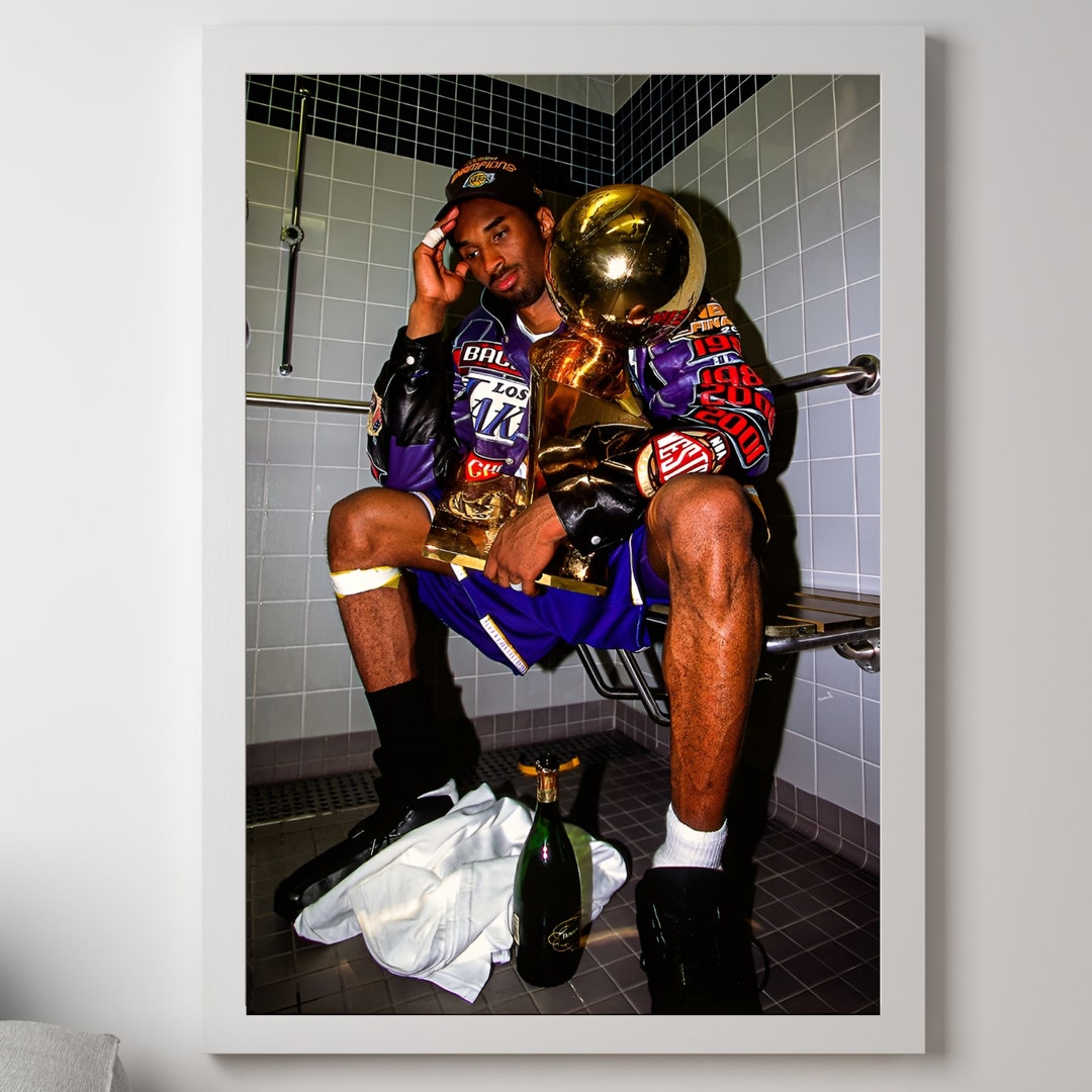 Kobe Bryant Trophy Locker Room Wall Art Classic Basketball Print NBA ...
