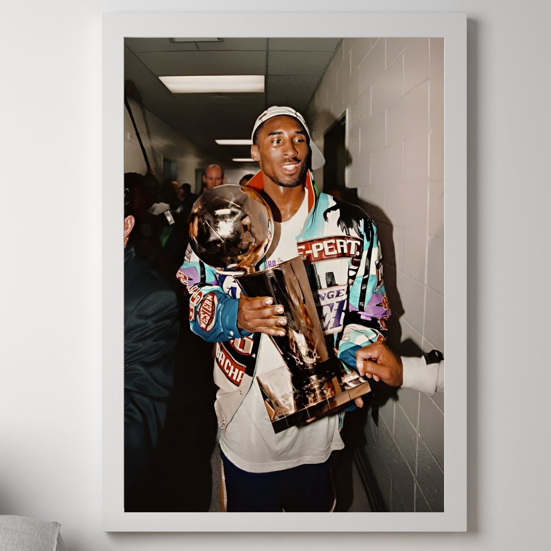 Kobe Bryant NBA Trophy Locker Room Wall Art Classic Basketball Print NBA Poster Basketball Print ...
