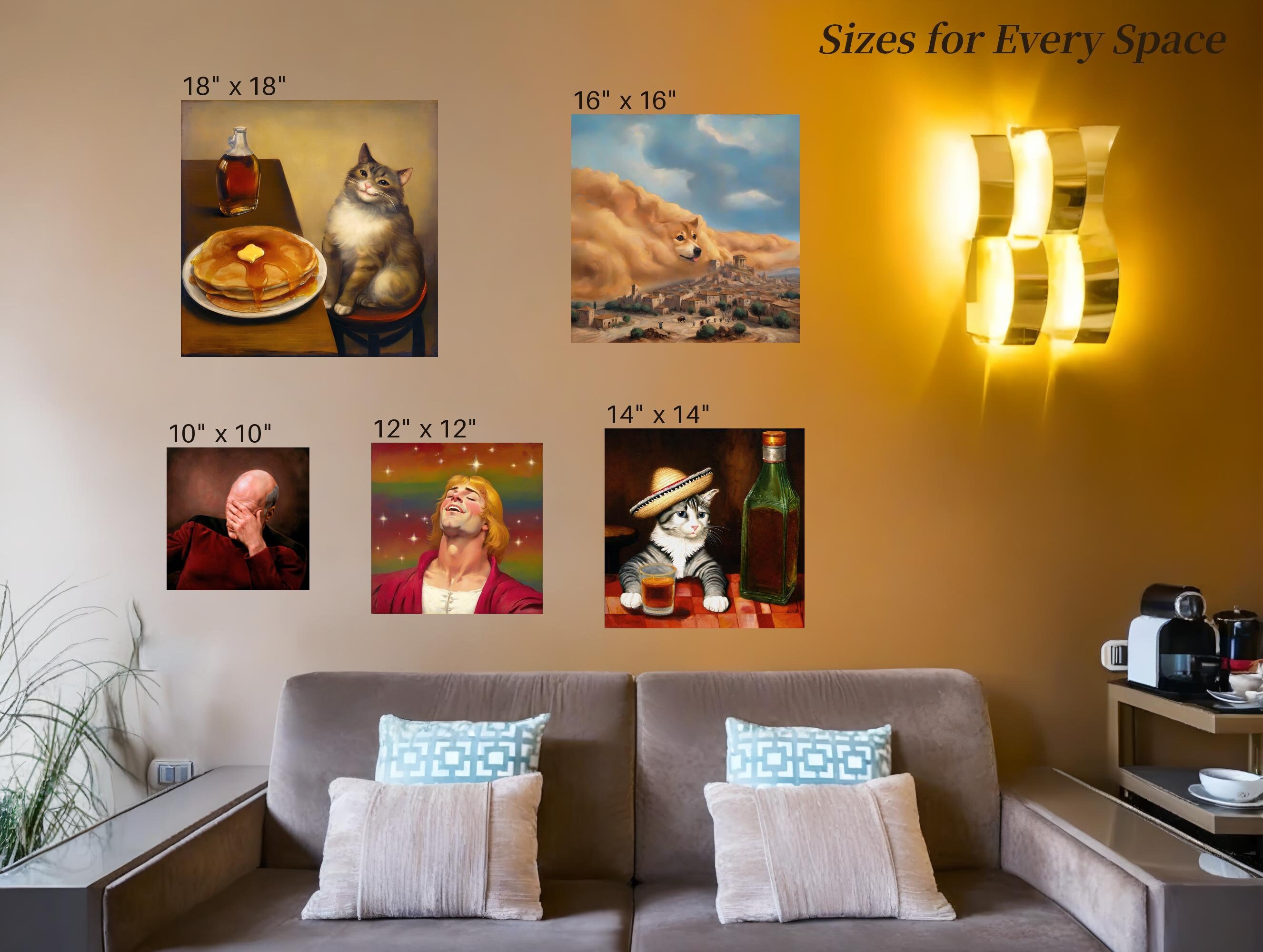 He-man Heyeyey Meme in Renaissance Painting Style Quirky Home Decor on ...