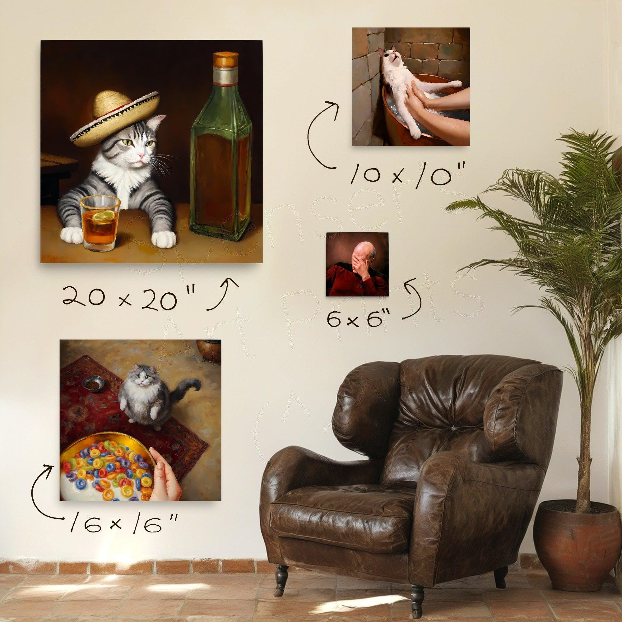 Tequila Cat | Meme Art Re-imagined in Renaissance Painting Style on ...