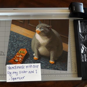 Fat Cat Eats Cheetos and Experiences Existential Dread | Meme Art Re ...